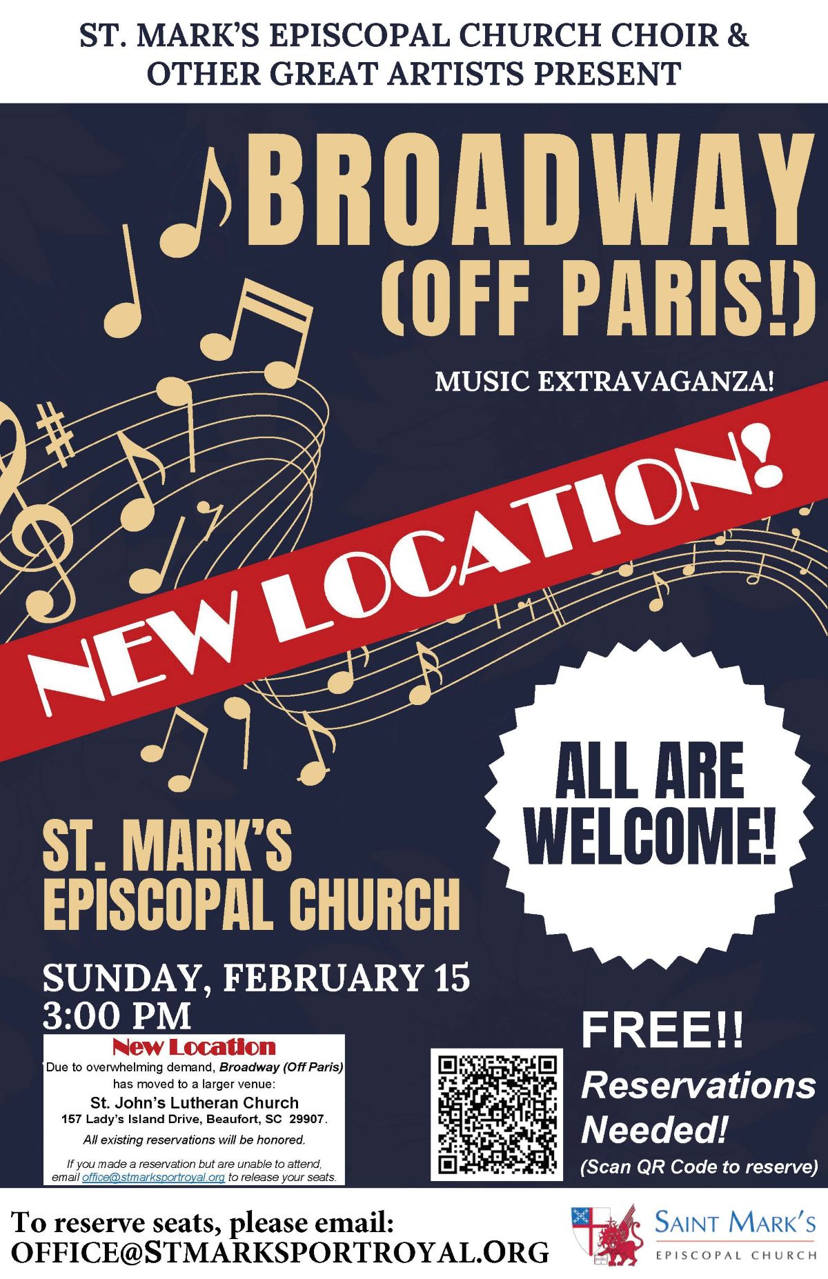 St. Mark’s hosting Broadway (Off Paris!) at new location - The Island News